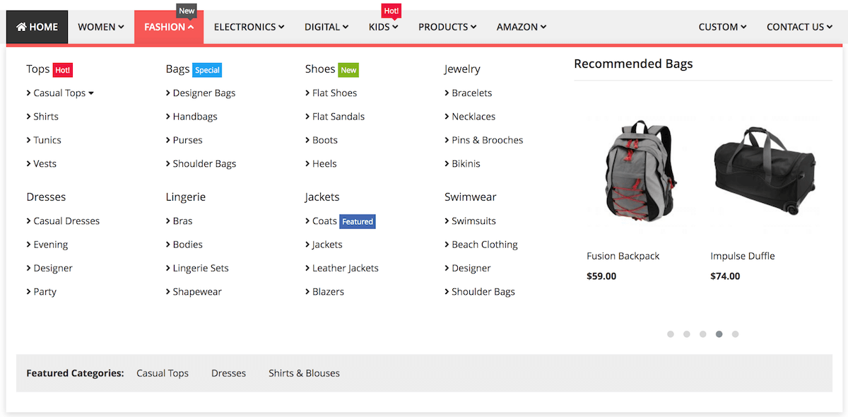 Magento 2 Mega Menu Extension Easy With Drag And Drop Interface