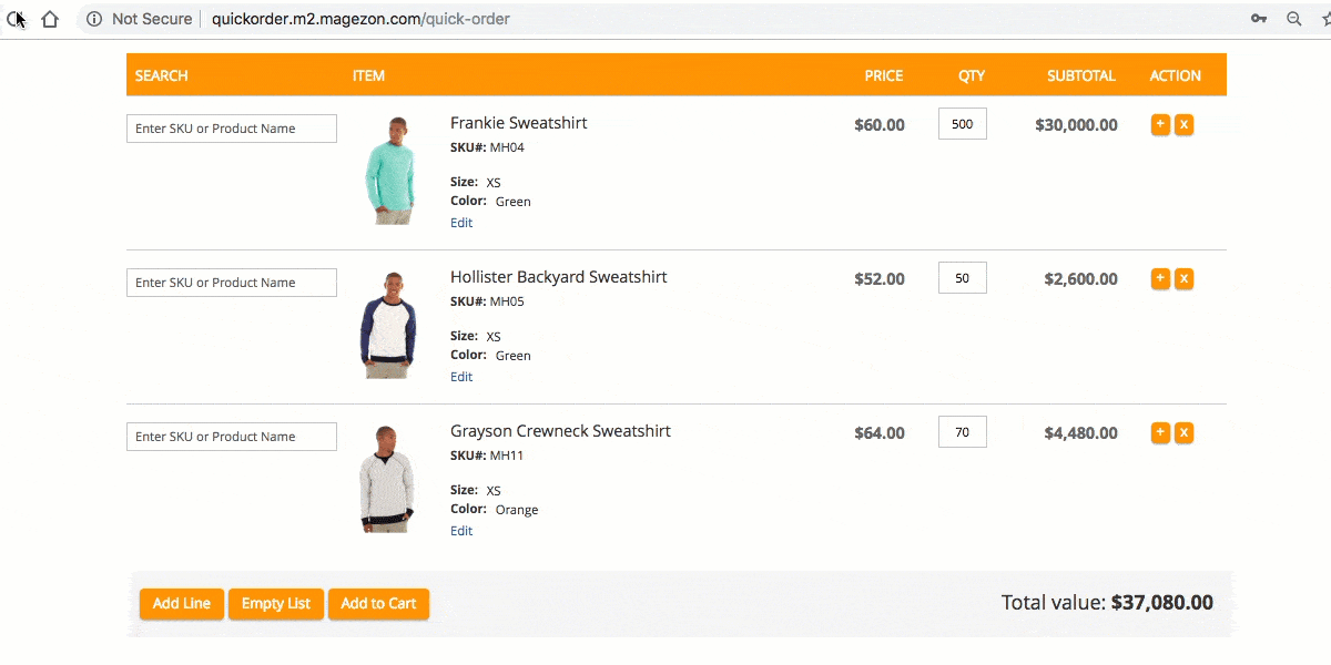 Magento 2 Quick Order Extension Easy To Use And Time Saving