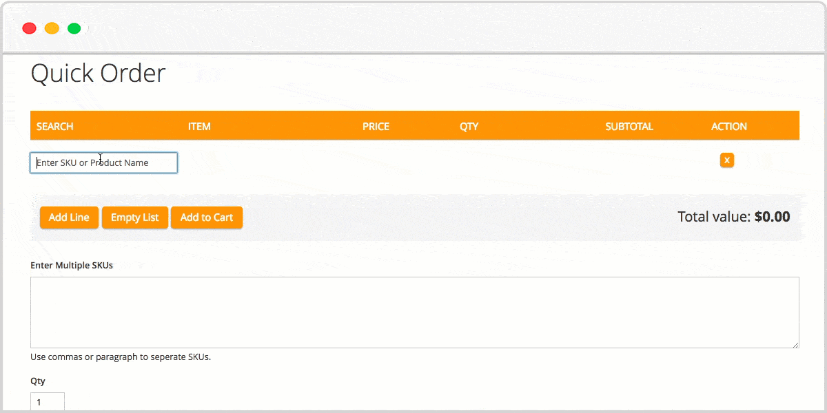 Magento 2 Quick Order Extension Easy To Use And Time Saving