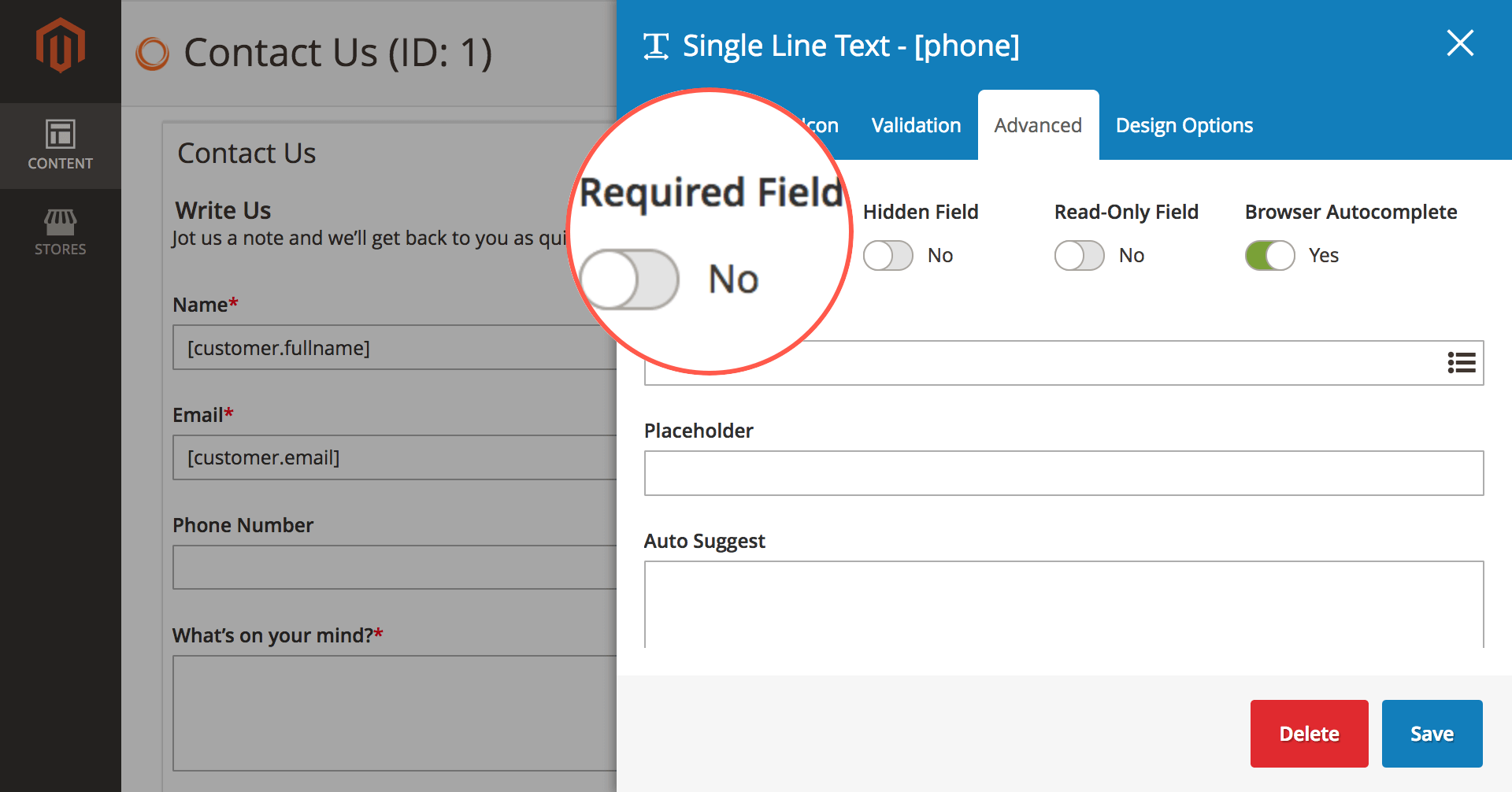 Advanced Validation Blue Form Builder Magento 2 Form Builder
