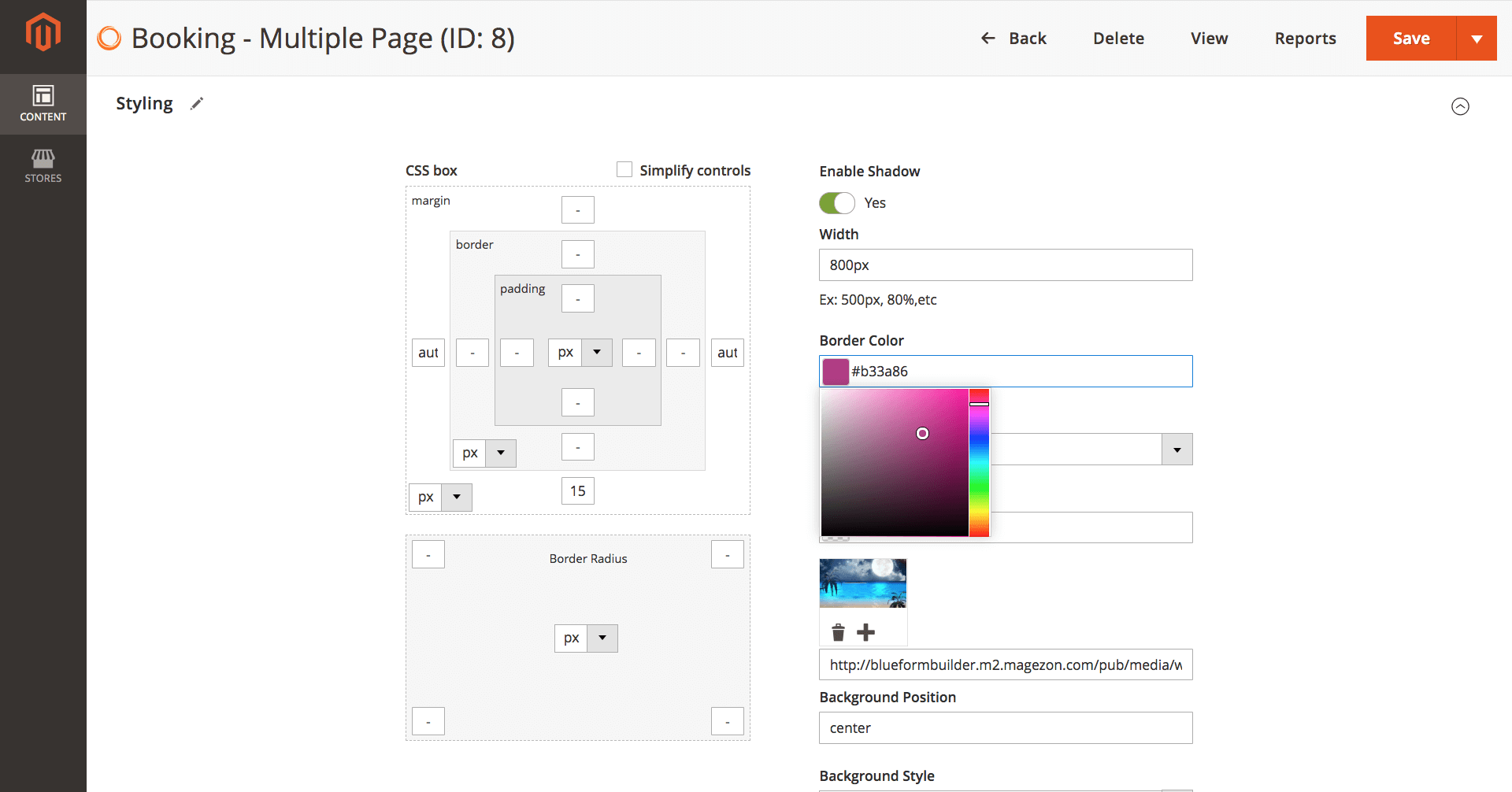 Layouts And Styles Blue Form Builder Magento 2 Form Builder