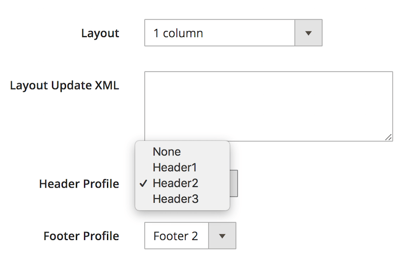 Magento 2 Header & Footer Builder